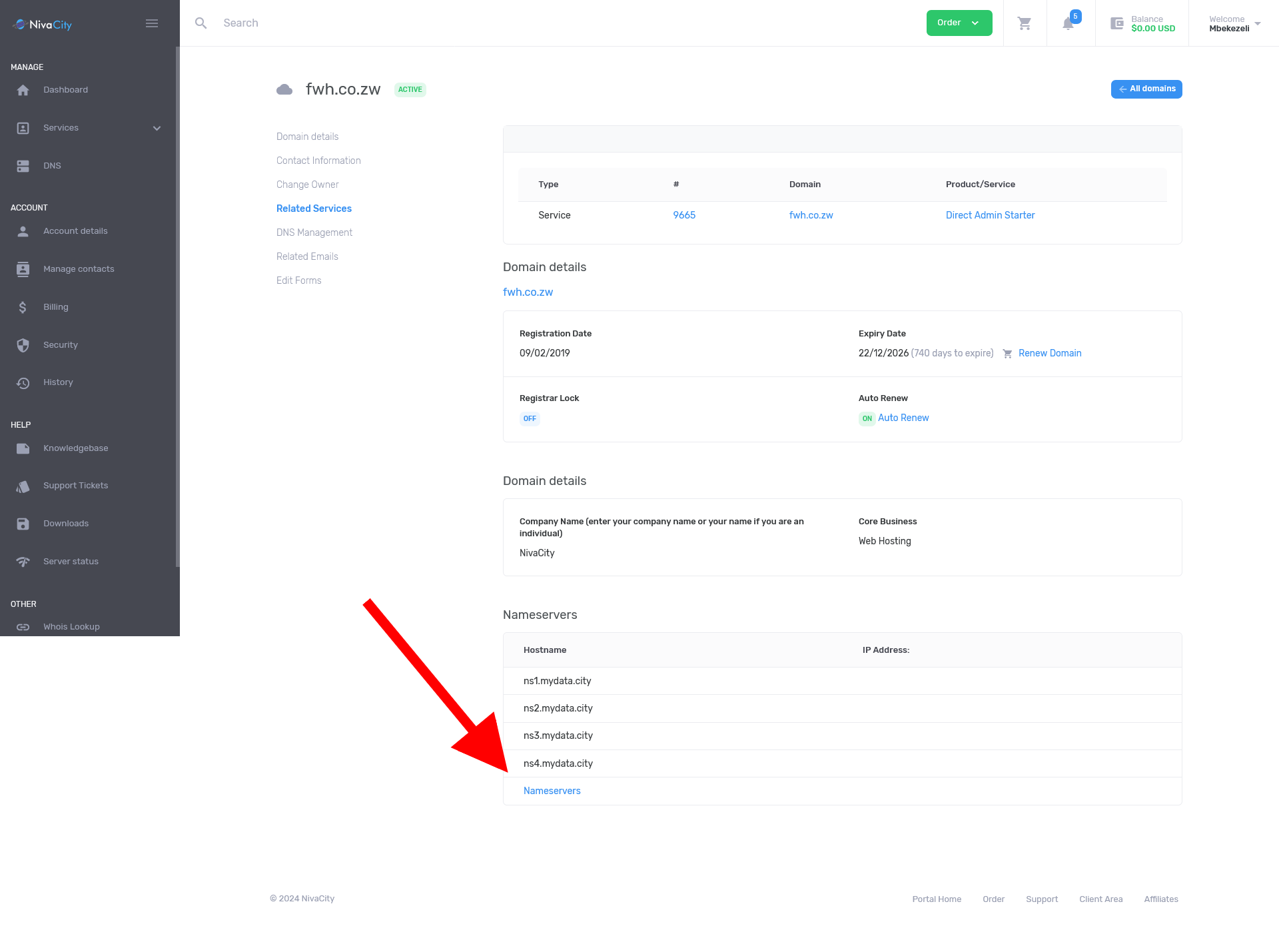 How to change nameservers from clientzone - NivaCity
